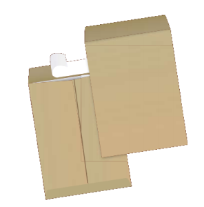 10 PT. Brown TerraBoard ™ Open End Zip Stick Flaps Folded 200 / Carton